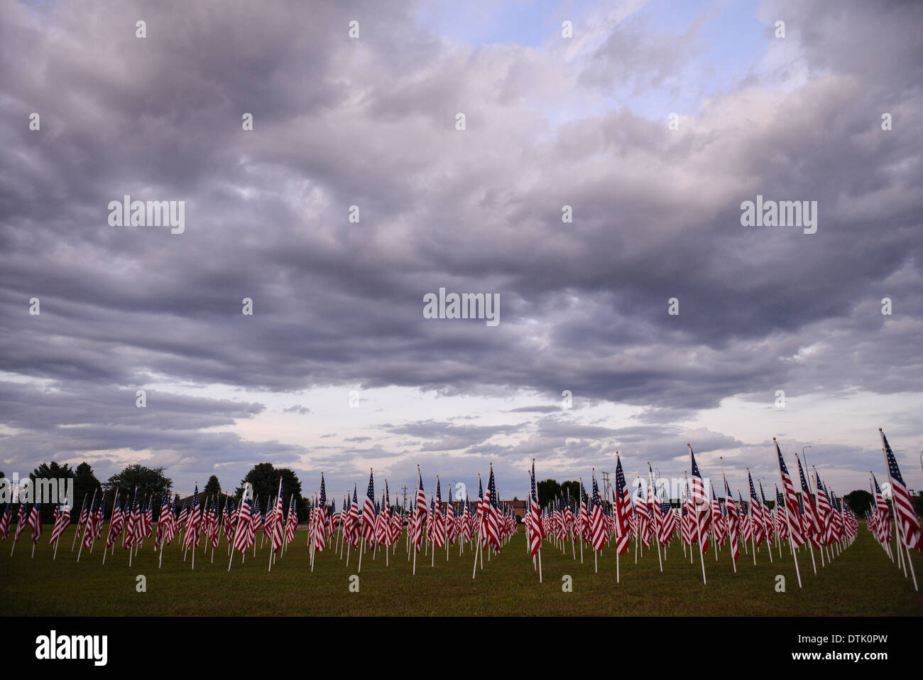 US Flags in Mitchell, SD Stock Photo - Alamy