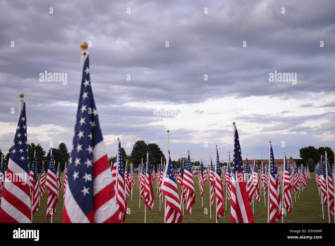 US Flags in Mitchell, SD Stock Photo - Alamy