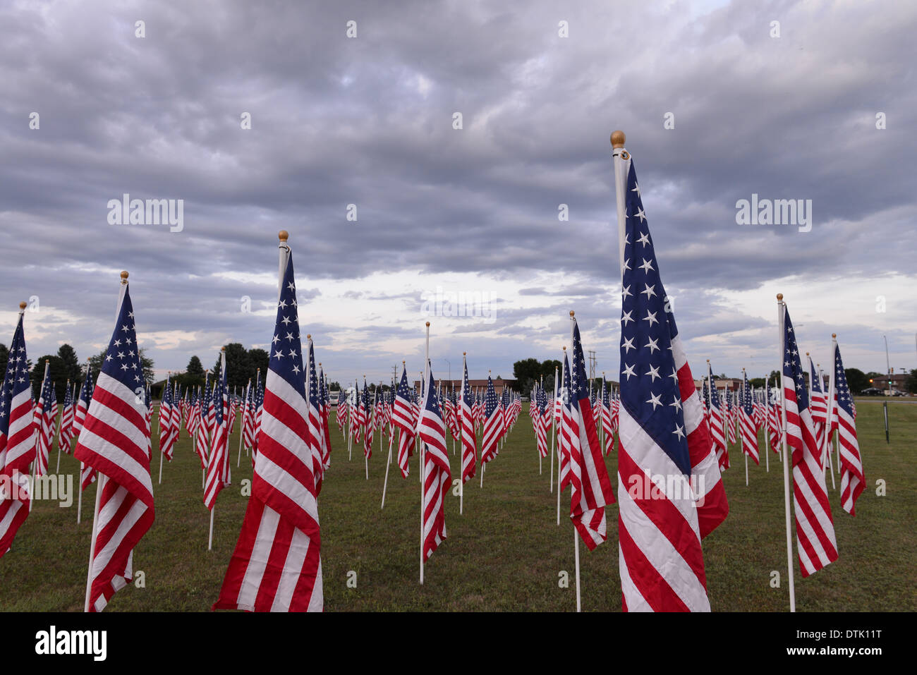 US Flags in Mitchell, SD Stock Photo - Alamy