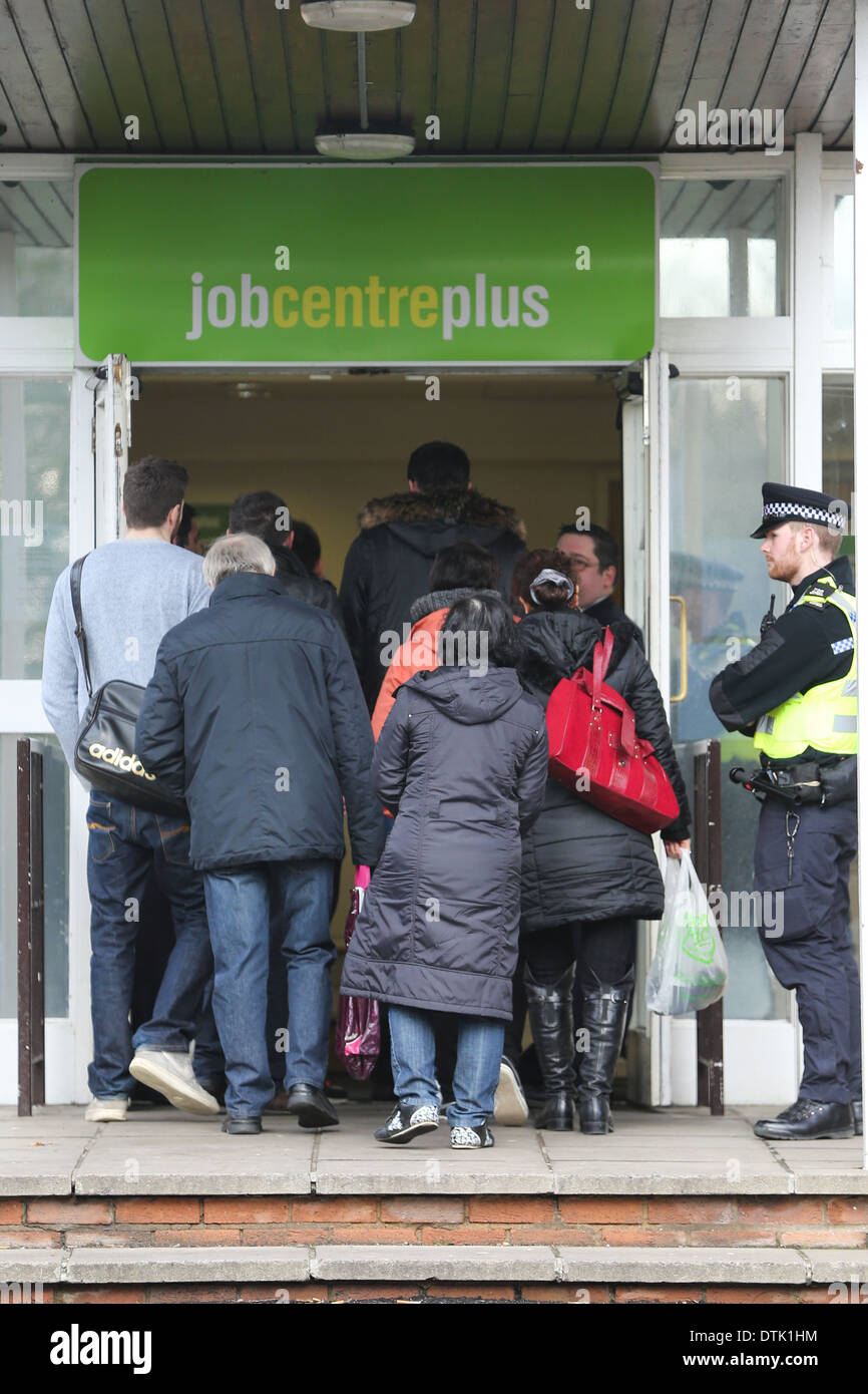 THE JOB CENTRE IN CAMBRIDGE AS THE UNEMPLOYMENT FIGURES CONTINUED TO ...