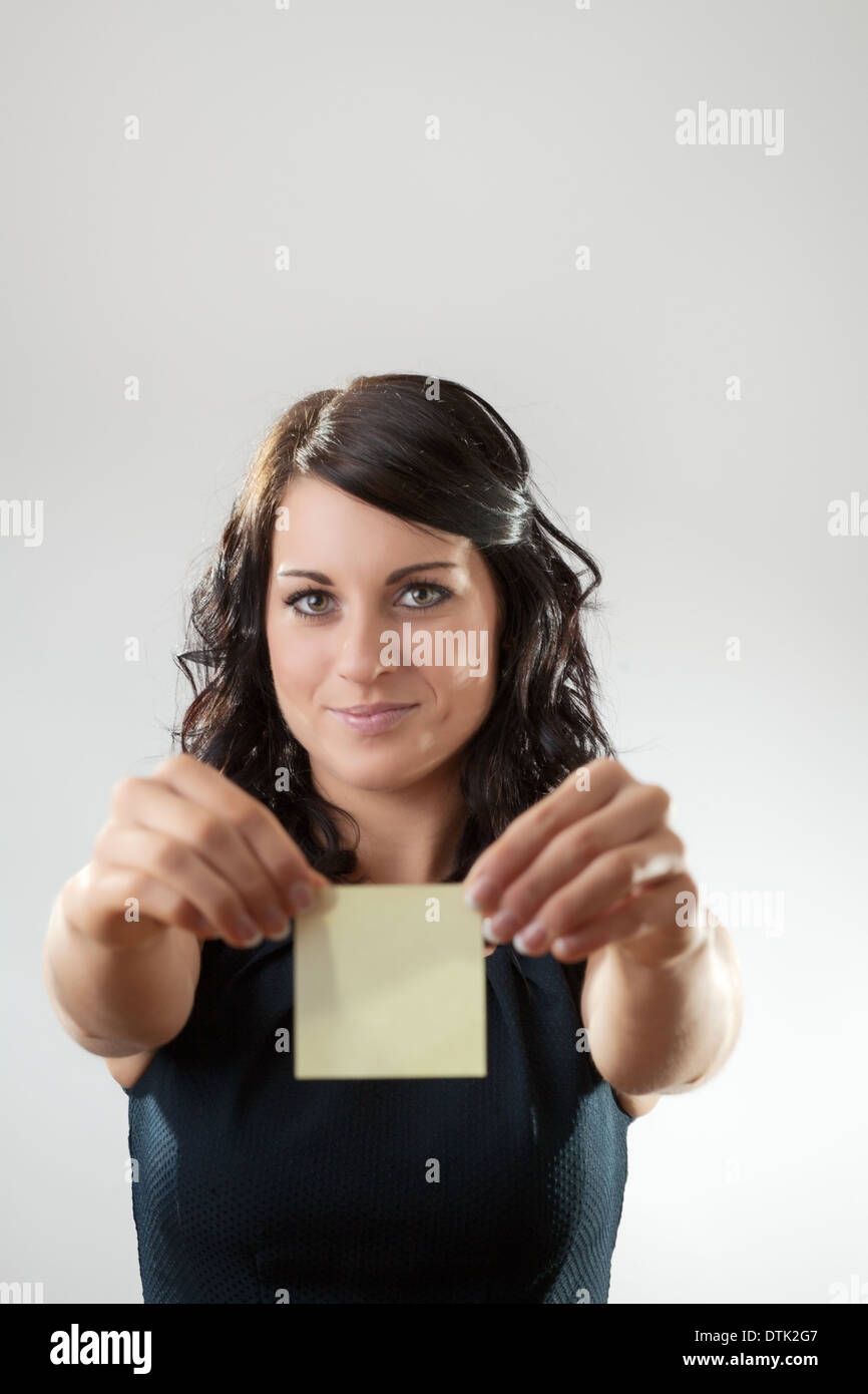 Person holding notepaper hi-res stock photography and images - Alamy