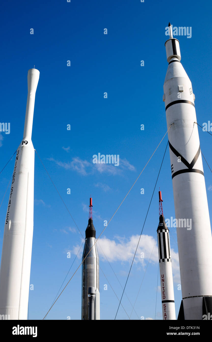 Rockets at Kennedy Space Center Stock Photo - Alamy