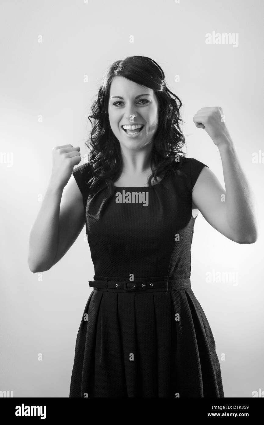 Beautiful female employee Black and White Stock Photos & Images - Alamy