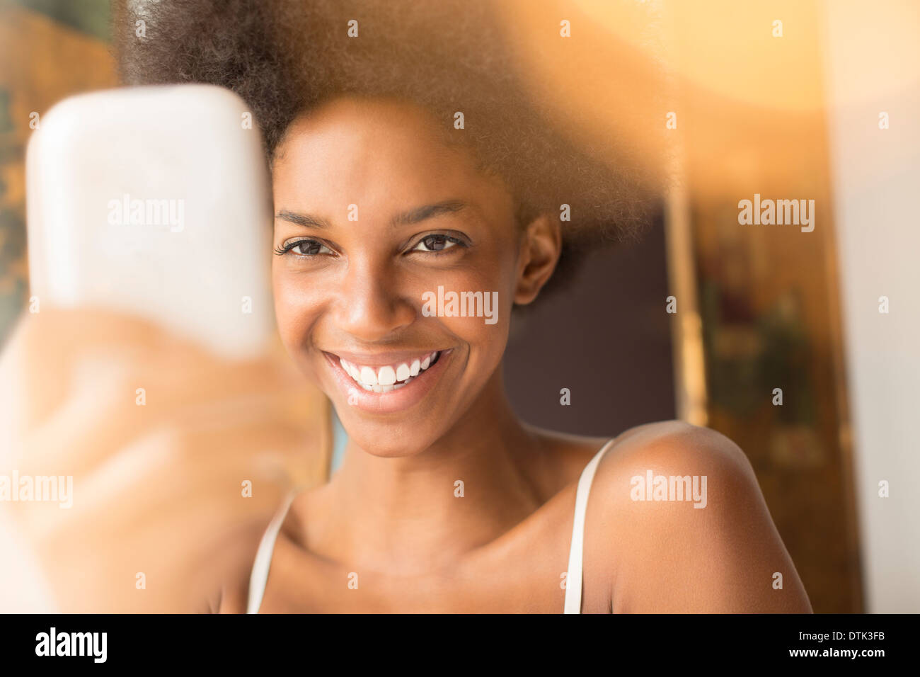 Close up black woman using hi-res stock photography and images - Alamy