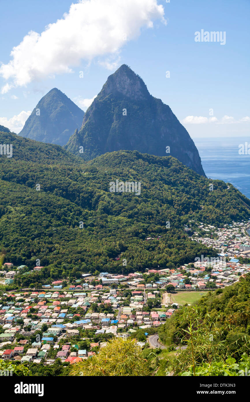 Soufriere town hi-res stock photography and images - Alamy