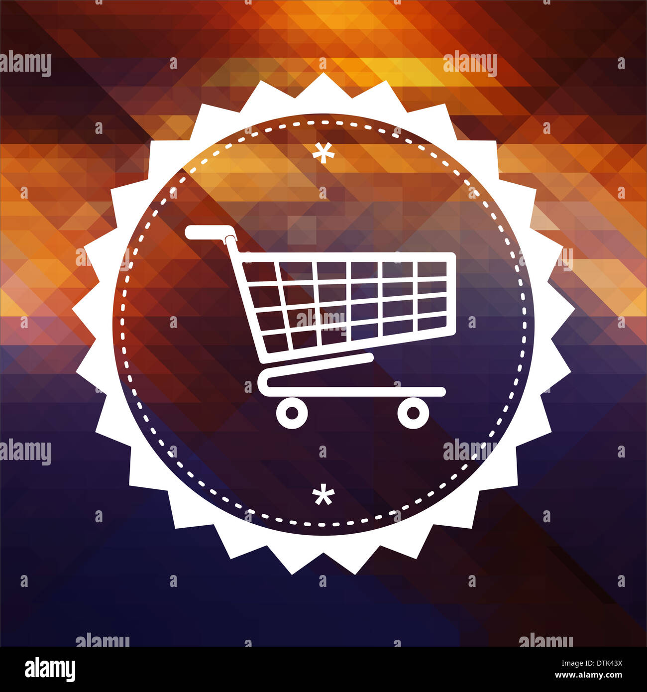 Shopping Concept. Retro label design. Hipster background made of ...