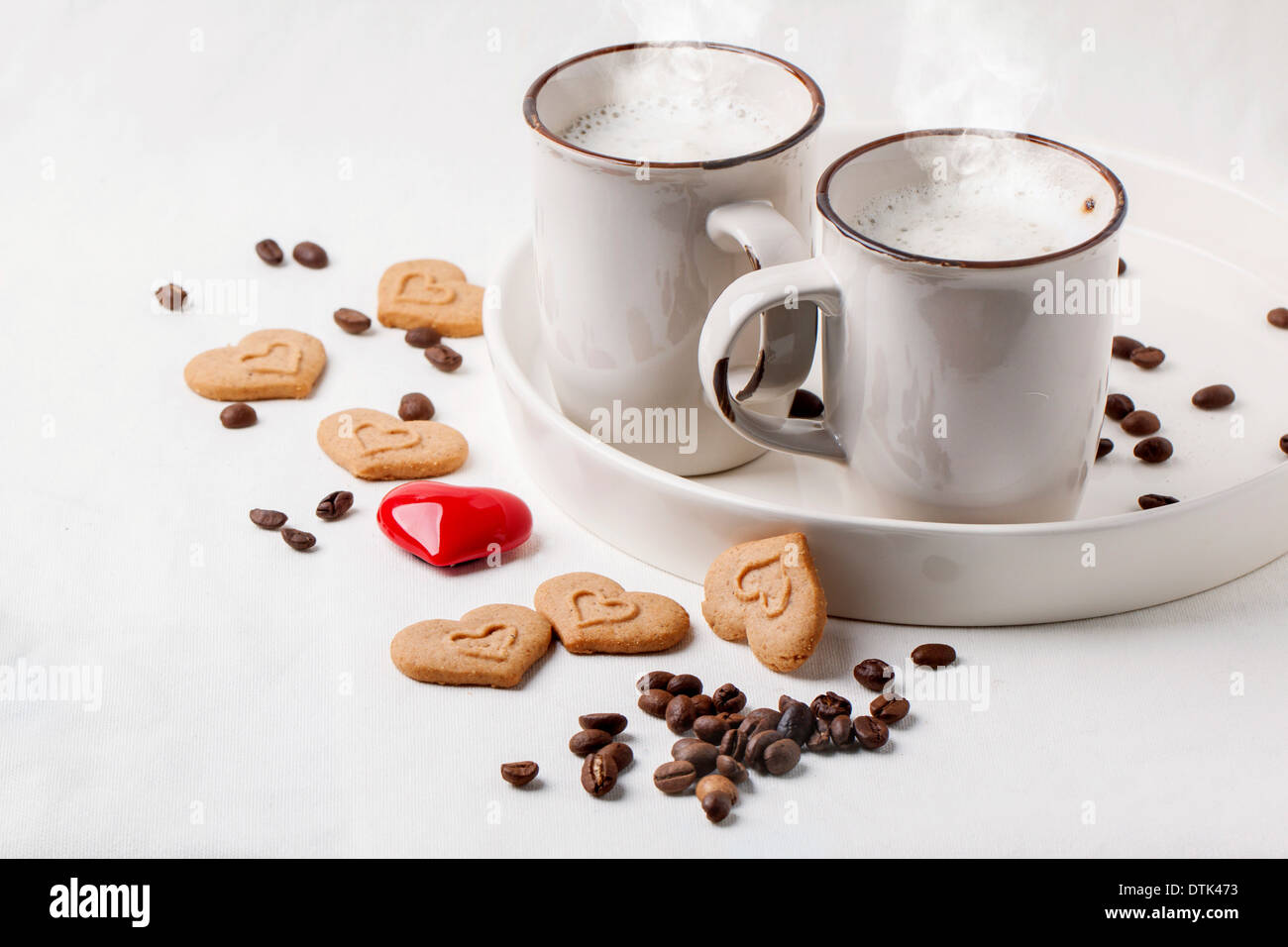 Two cappuccino cups hi-res stock photography and images - Alamy