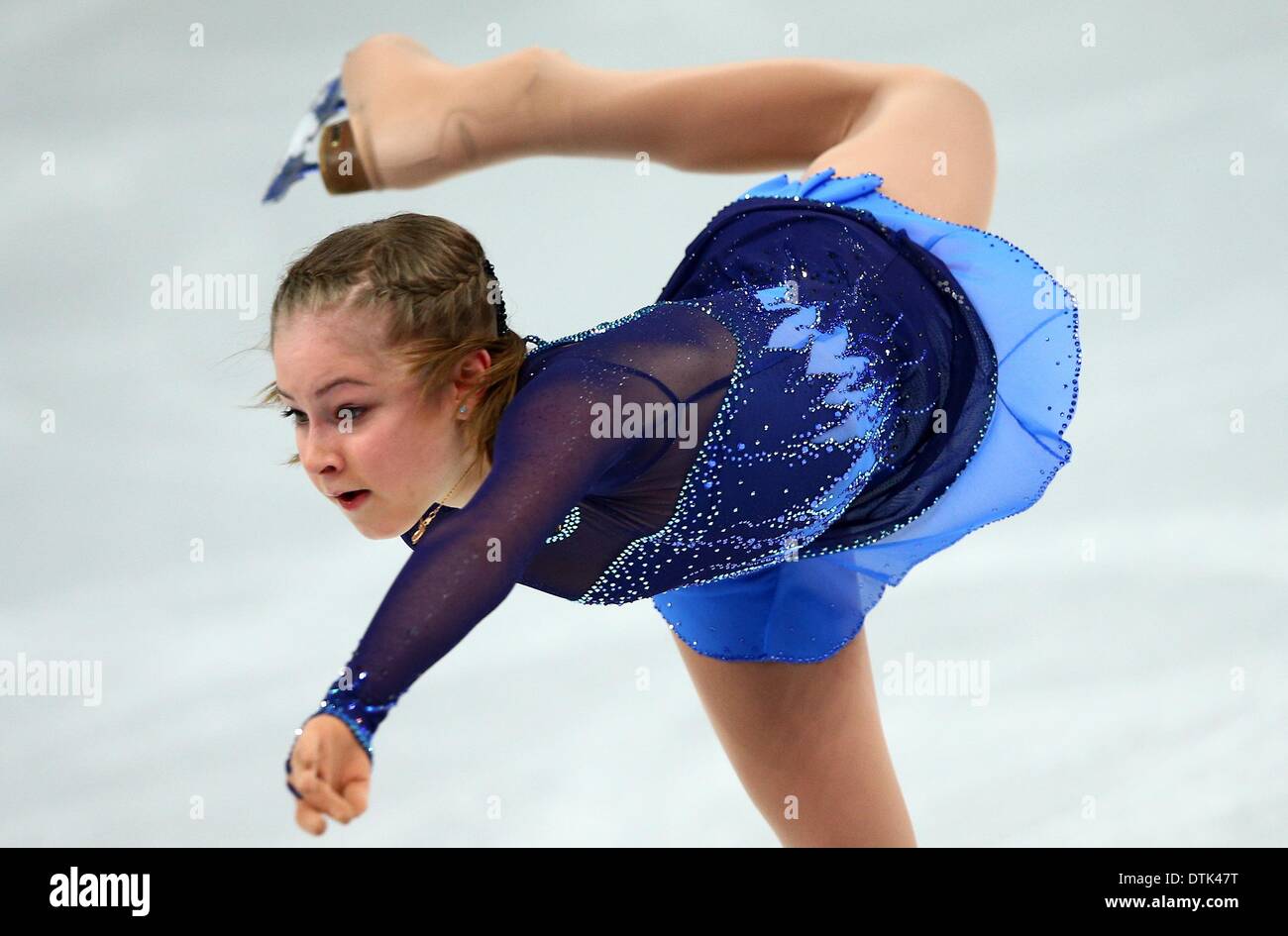Sochi Russia 19th February 2014 Yulia Lipnitskaya Of Russia Performs
