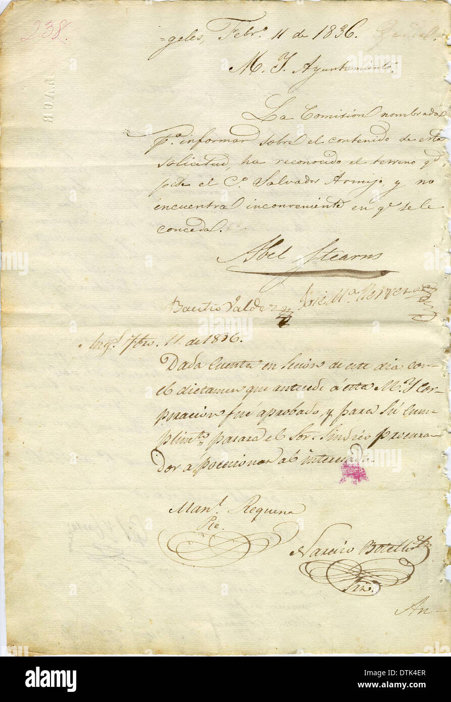 The petition of Salvador Armijo requesting a grant for an agricultural ...