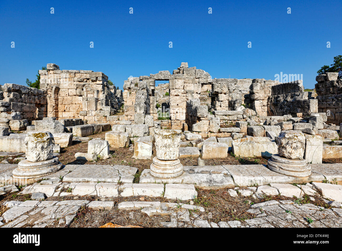 Lechaion Road in Ancient Corinth, Greece Stock Photo - Alamy