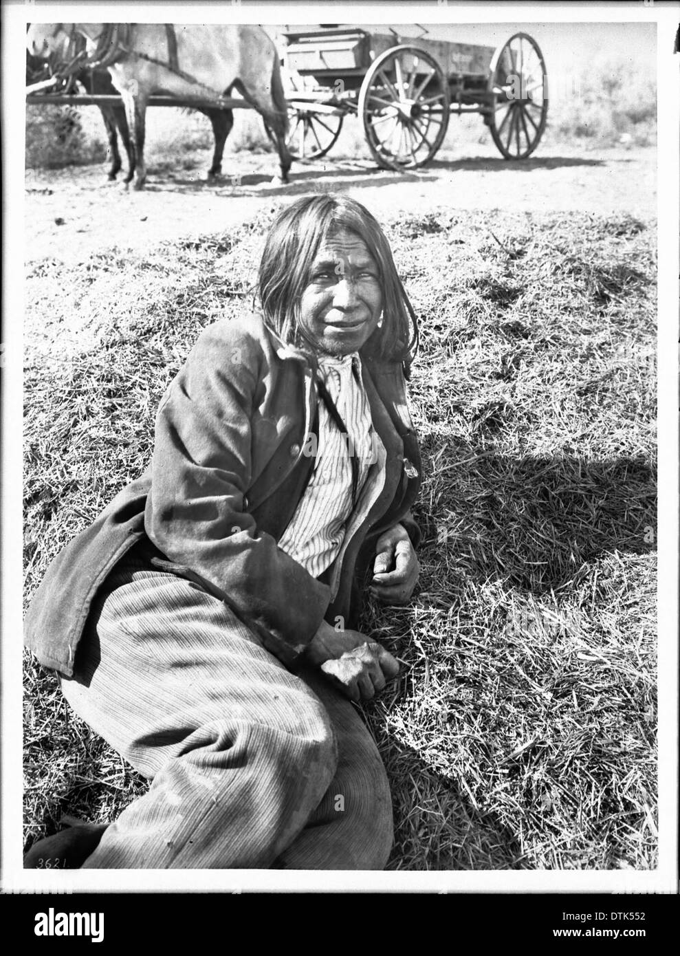 A photograph of Ha-Hitch, a Pima Indian farmer from Pima, Arizona ...