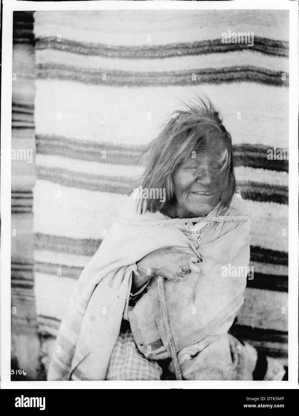 A portrait of an elderly Walapai Indian woman from Kingman, Arizona ...