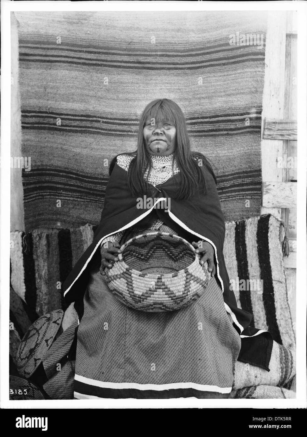 A portrait of a Walapai Indian woman from Kingman, Arizona, around 1900 ...