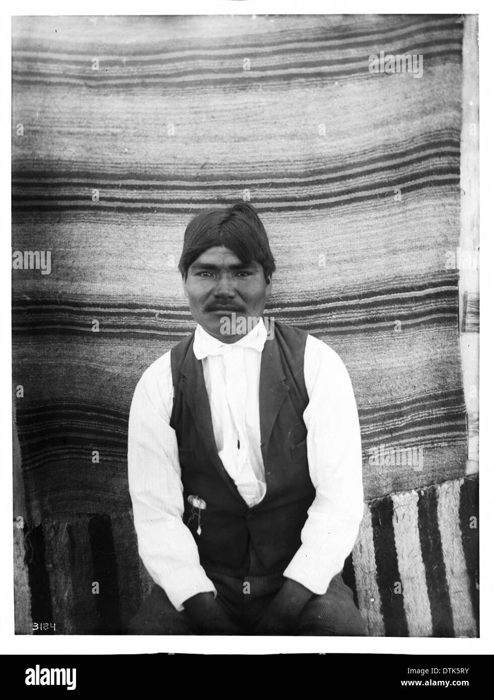 A portrait of a western-educated Walapai Indian man from Kingman ...