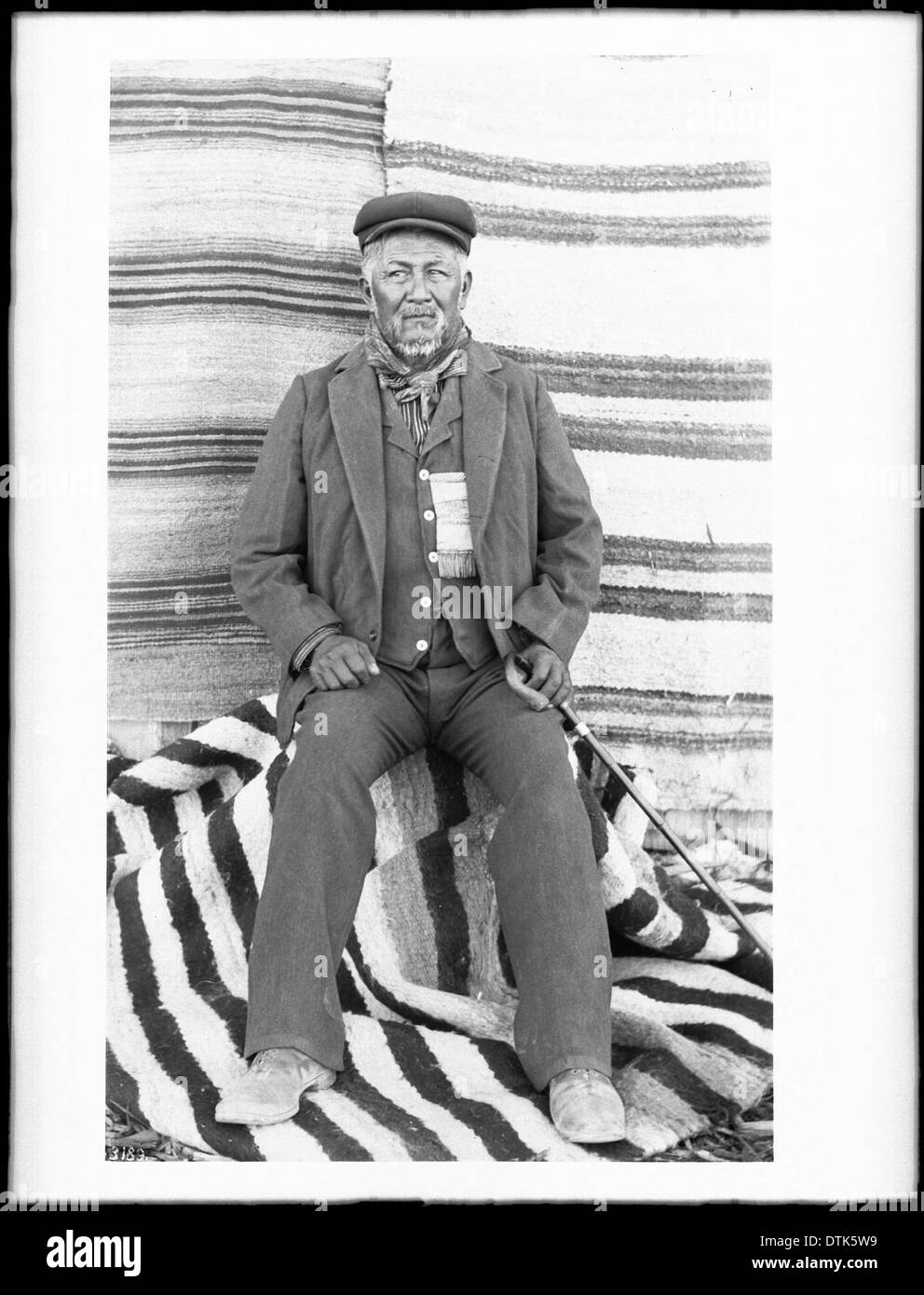 A portrait of Captain Charlie, a Walapai Indian policeman from Kingman ...