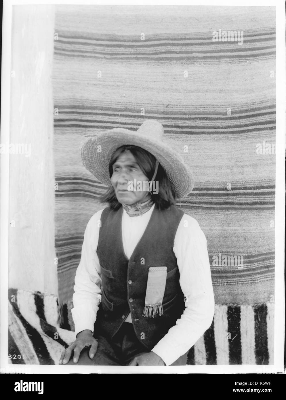 A portrait of Captain Quasula, a Walapai Indian leader from Kingman ...