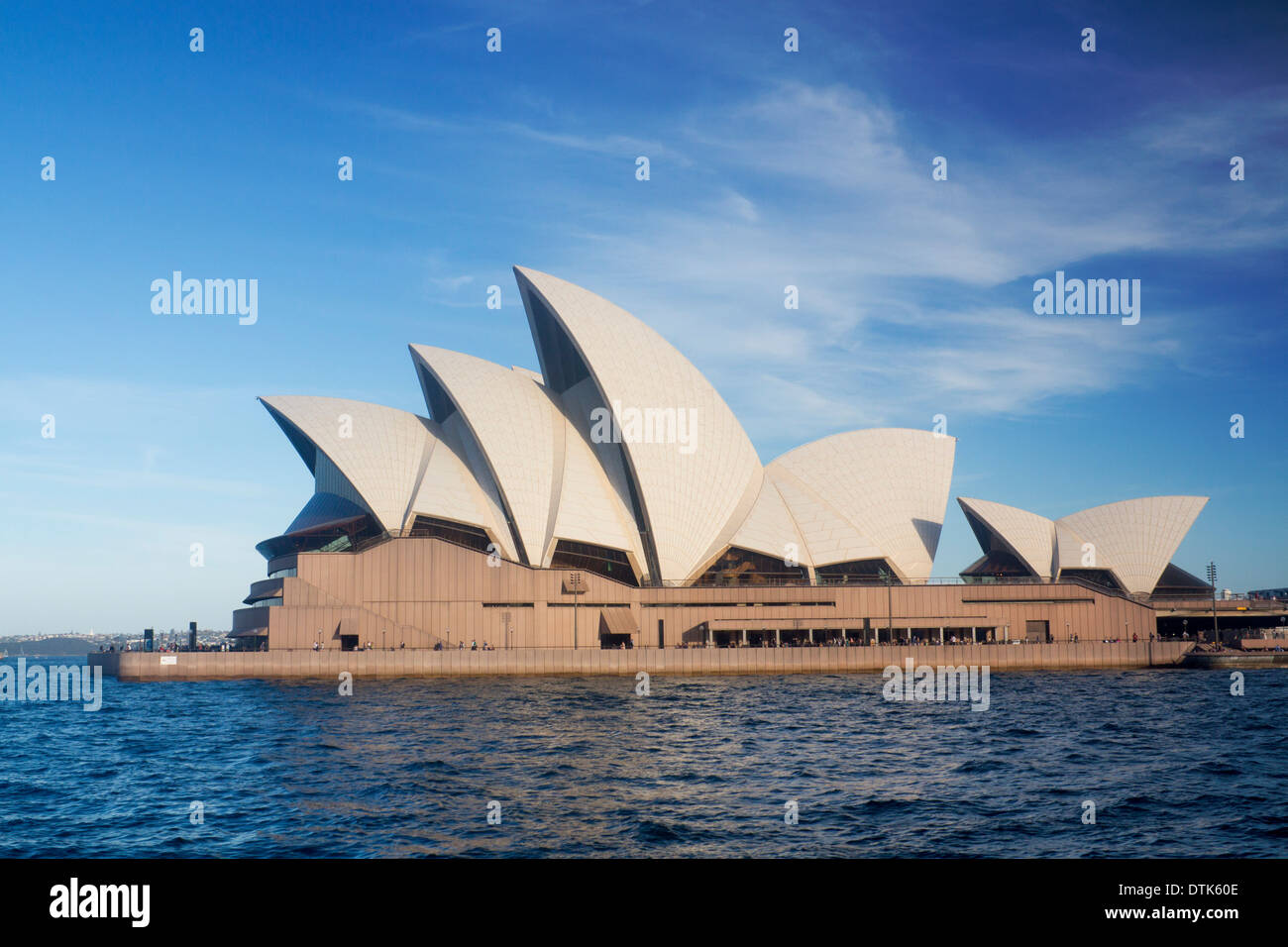 Sydney Opera House side evening view from across Sydney Cove Sydney New ...