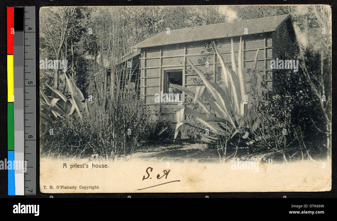 Priest leaning out the window of his house, South Africa, ca.1907 (IMP ...