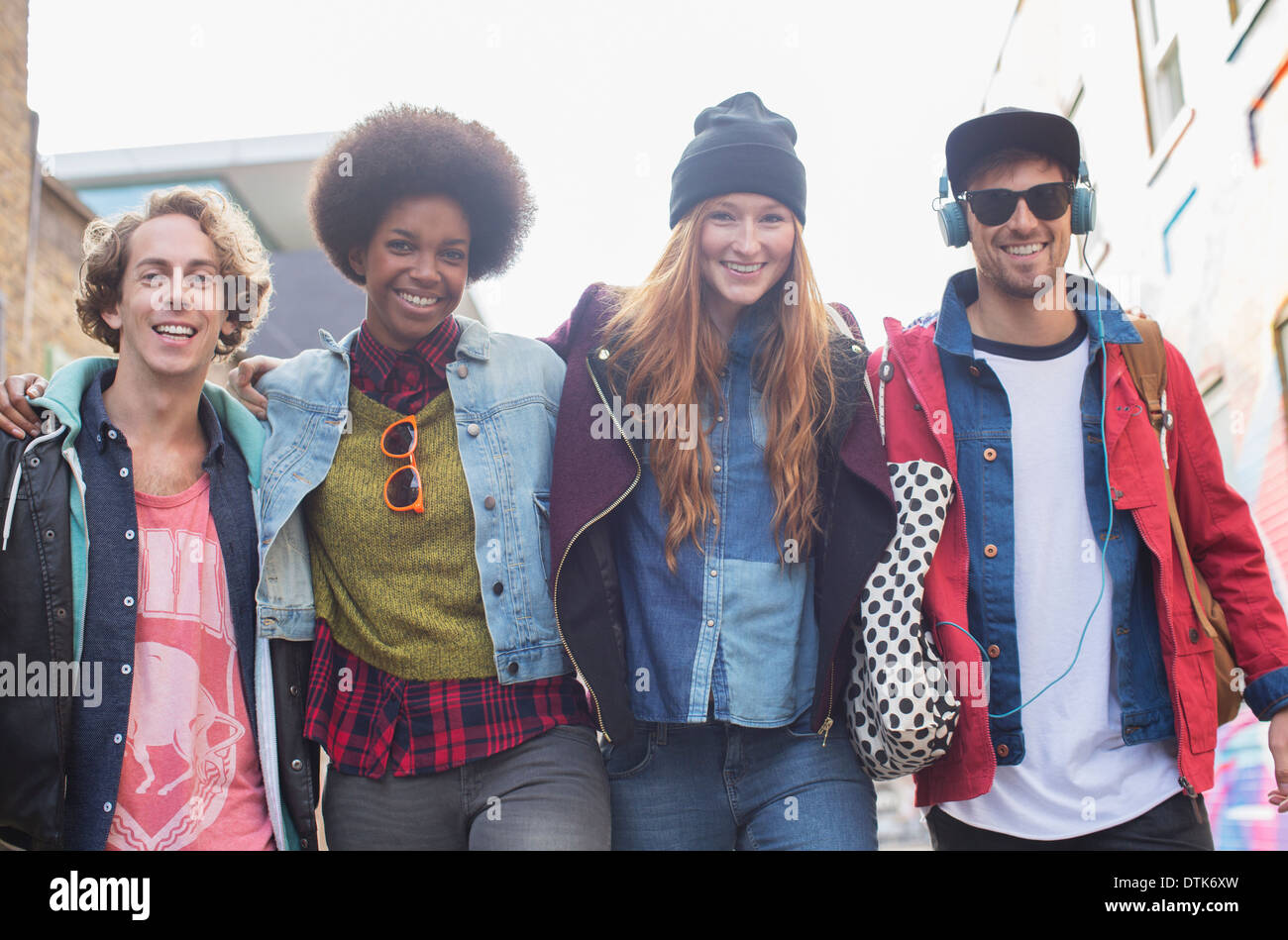 Walking together on a road hi-res stock photography and images - Alamy
