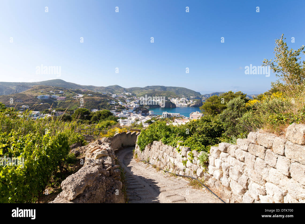 Landscape and coast of the Italian island Ponza Stock Photo - Alamy