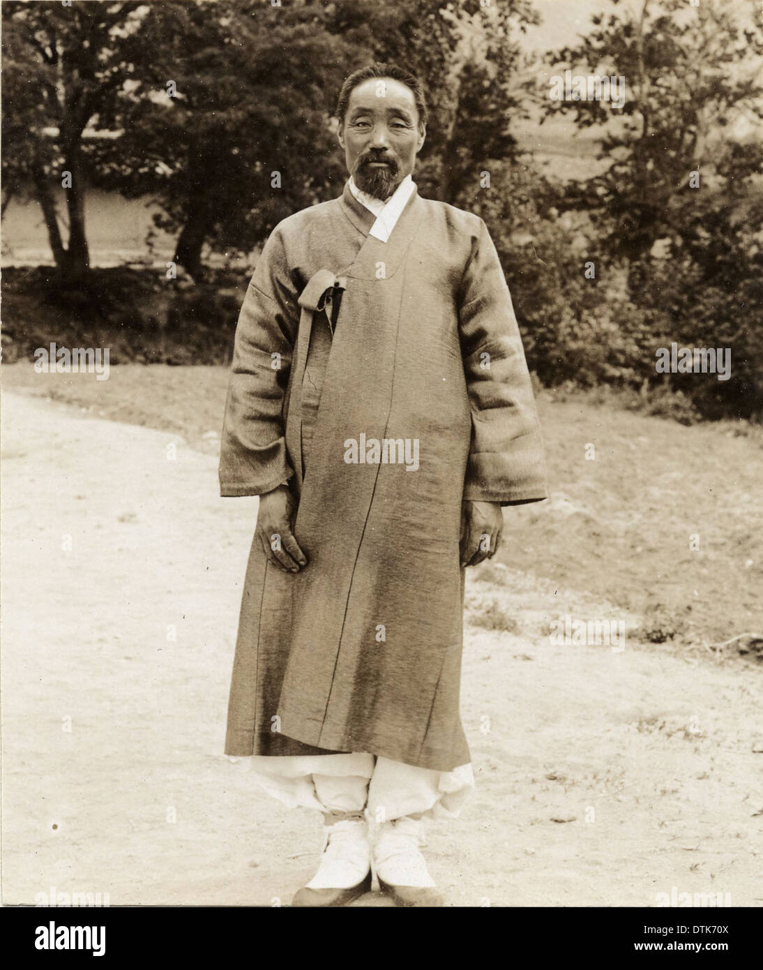 A portrait of Rev. Kim Chang-Sik, a historical figure from Korea ...