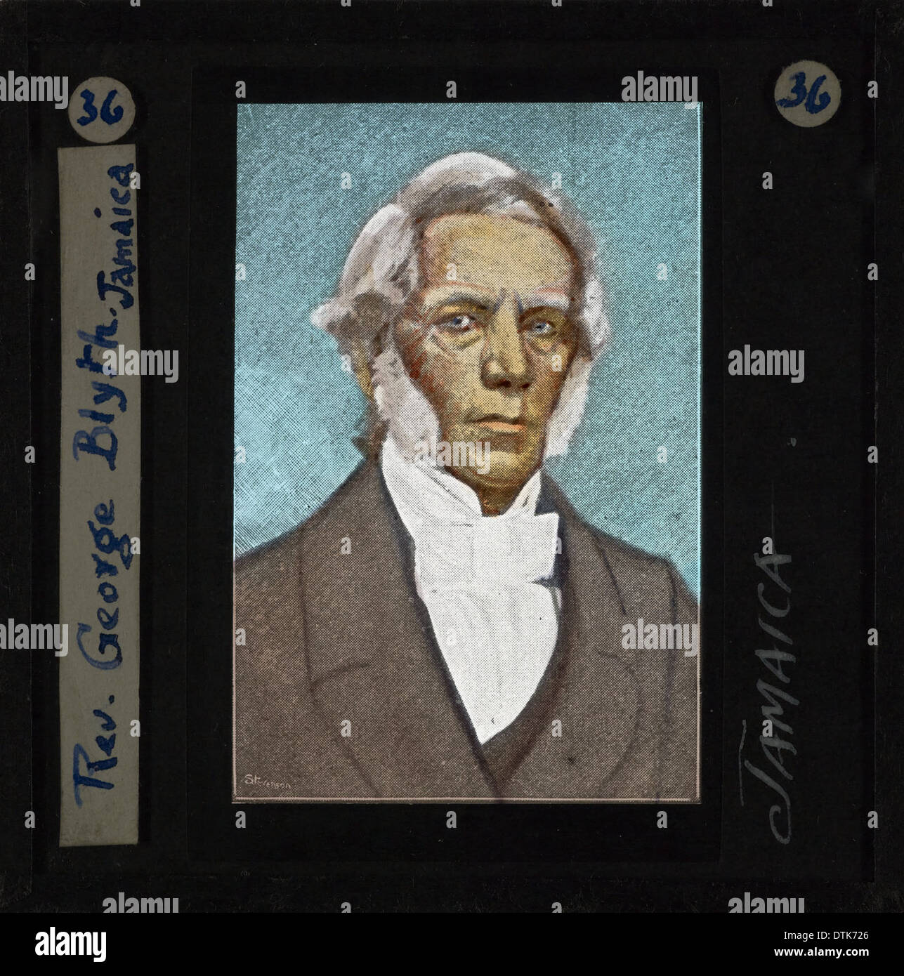 Reverend George Blyth, a prominent figure in Jamaica, captured in a ...