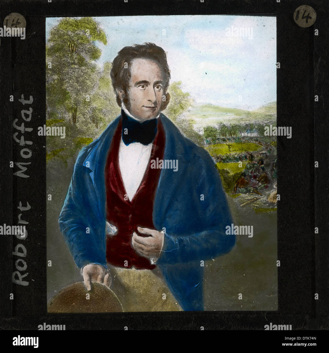 A portrait of Robert Moffat (1795-1883), a Scottish missionary known ...