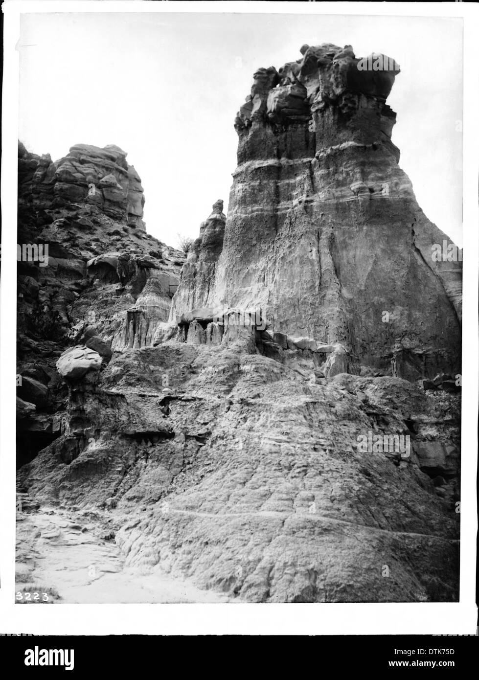 A photograph of the rock formations in the Painted Desert, located on ...
