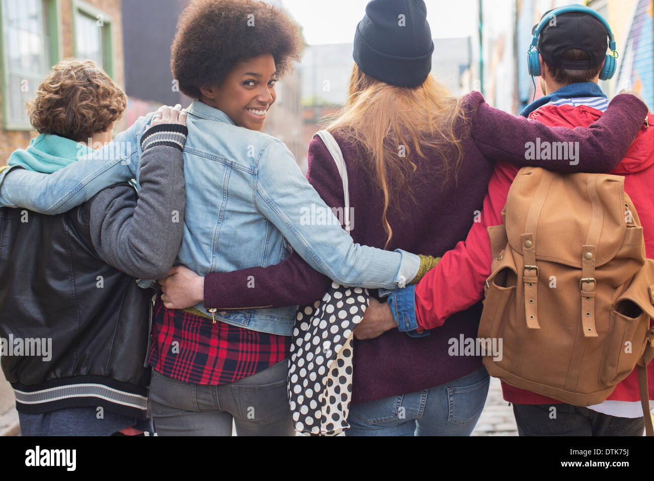 Walking together on a road hi-res stock photography and images - Alamy
