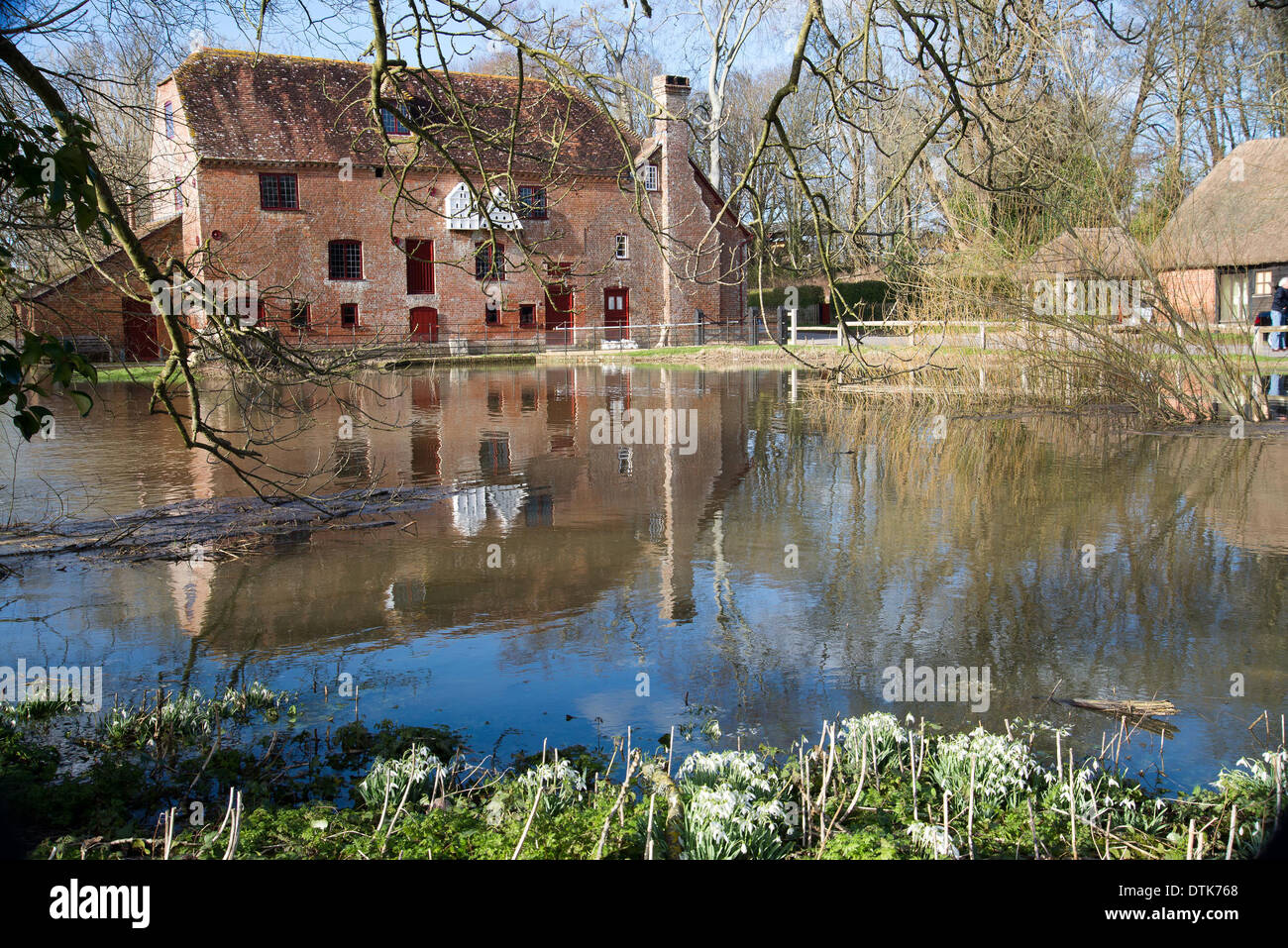 Whitemill is a retired watermill, rising floodwater closes in on the ...