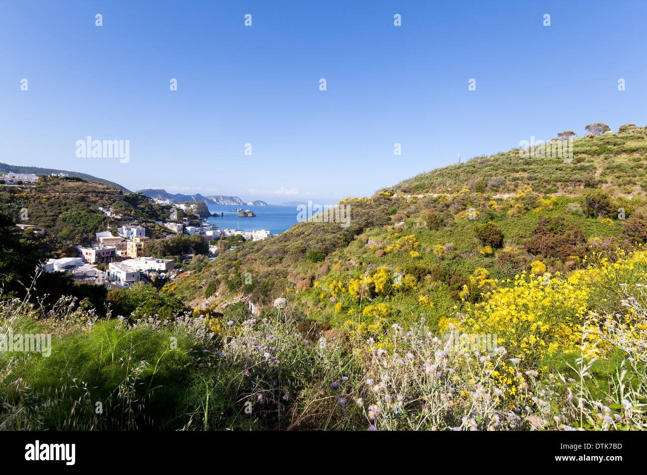 Landscape and coast of the Italian island Ponza Stock Photo - Alamy