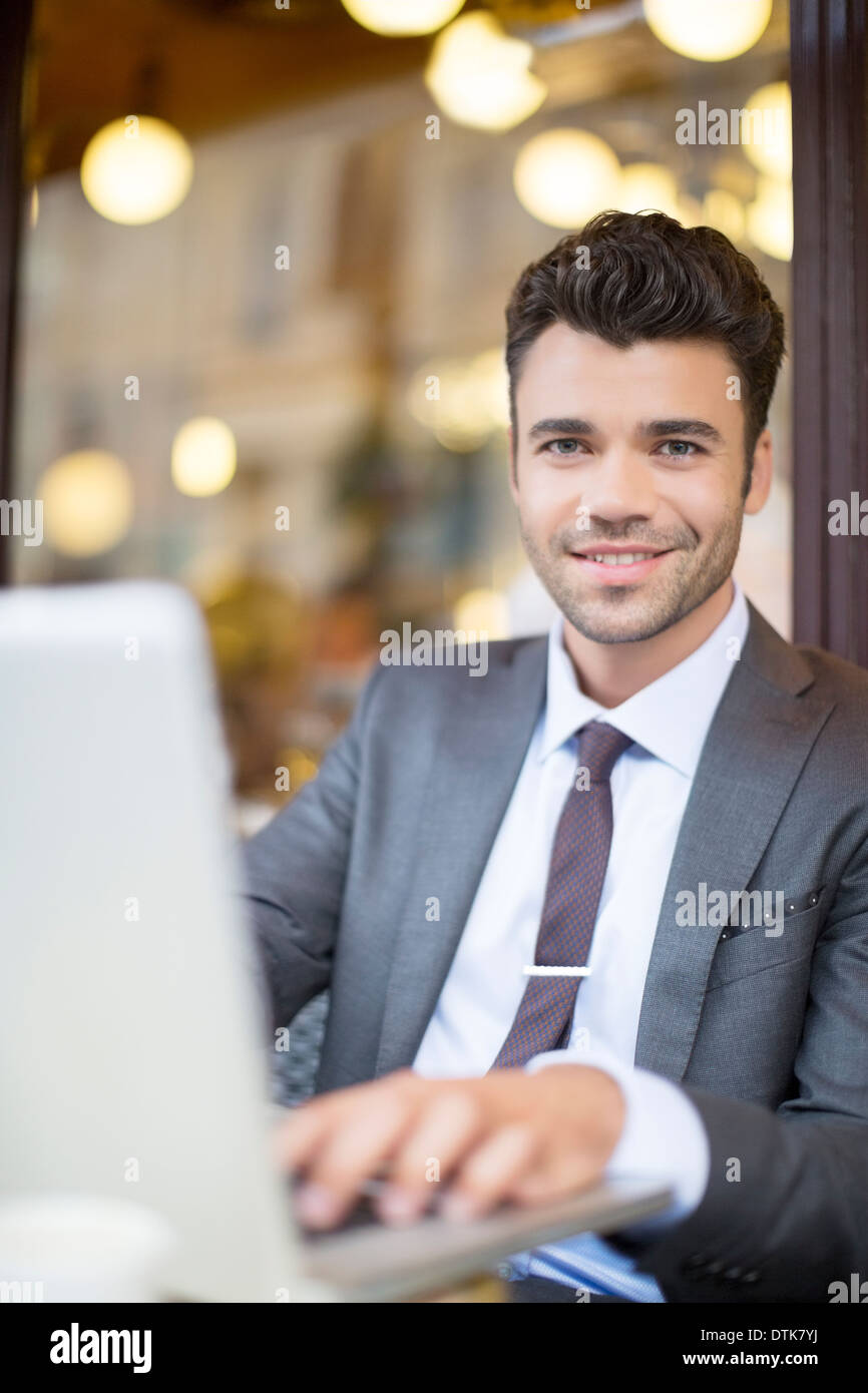 Front view caucasian businessman typing hi-res stock photography and ...