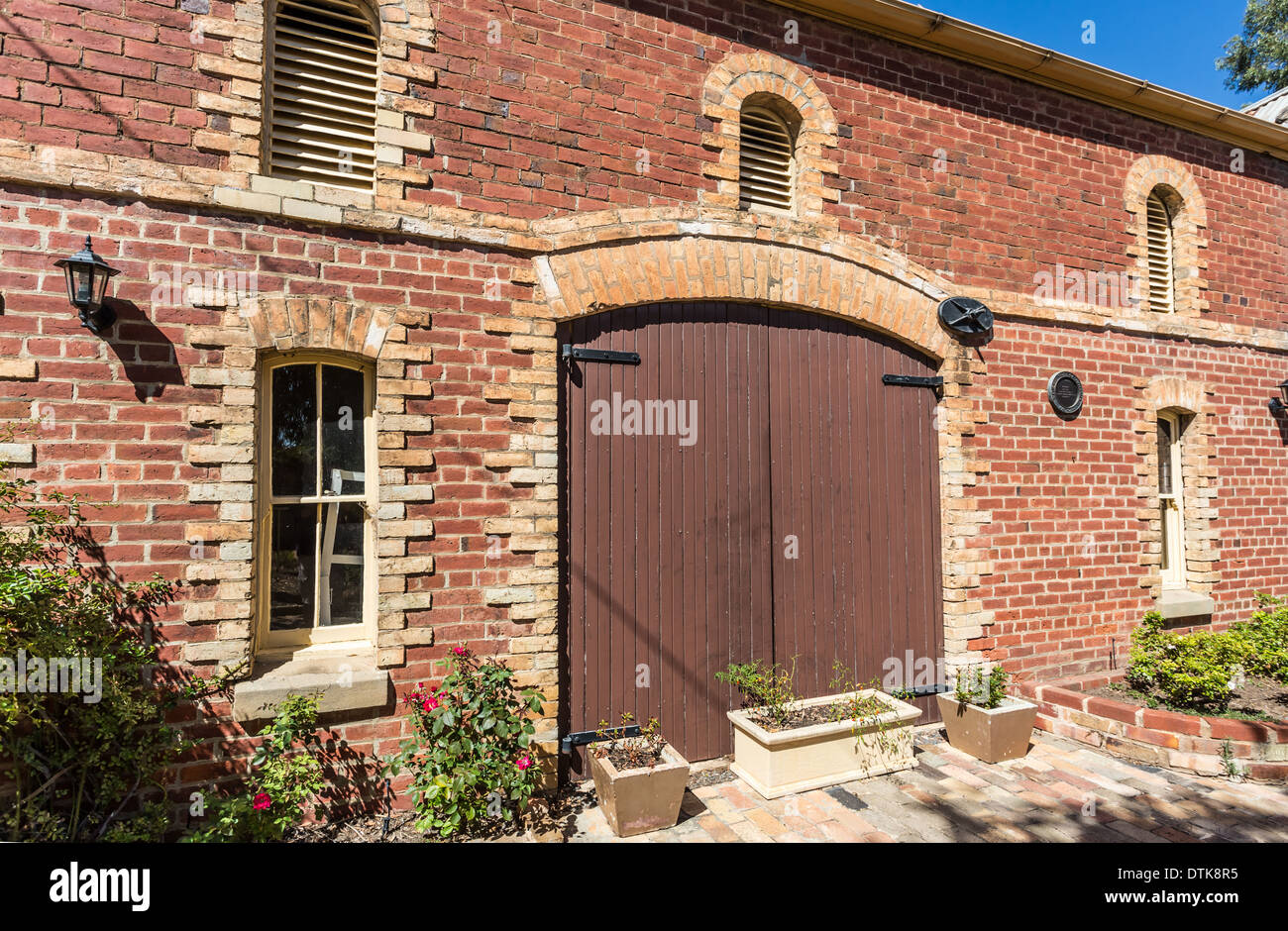Example of brick quoining on historic stables building at Bendigo ...