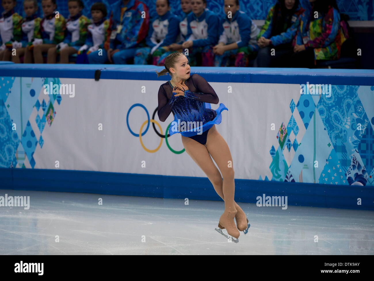 Sochi, Russia. 19th Feb, 2014. YULIA LIPNITSKAYA of Russia in the ...