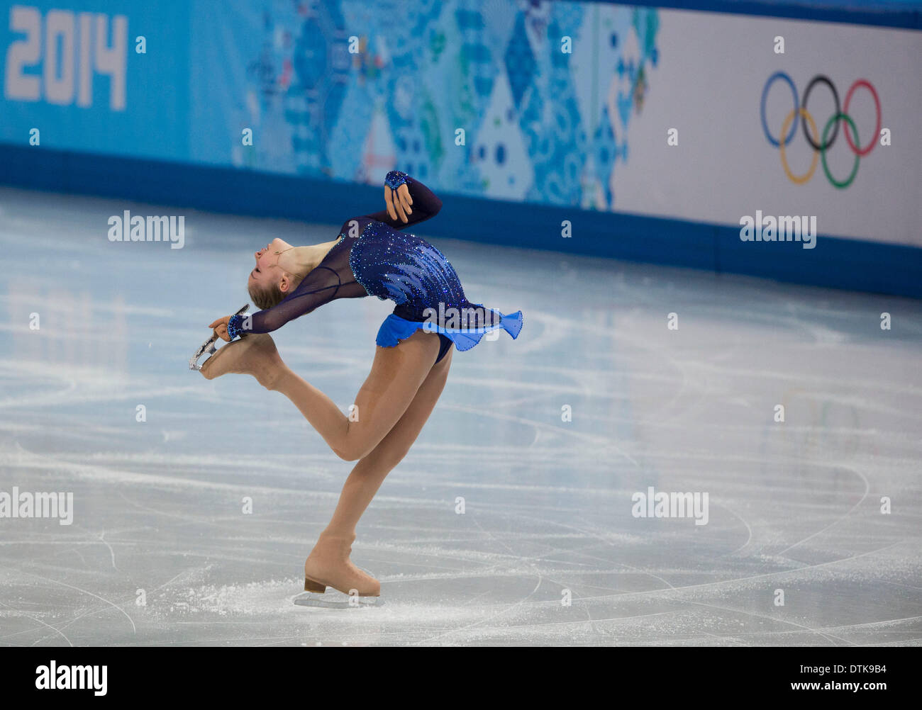 Sochi, Russia. 19th Feb, 2014. YULIA LIPNITSKAYA of Russia in the ...