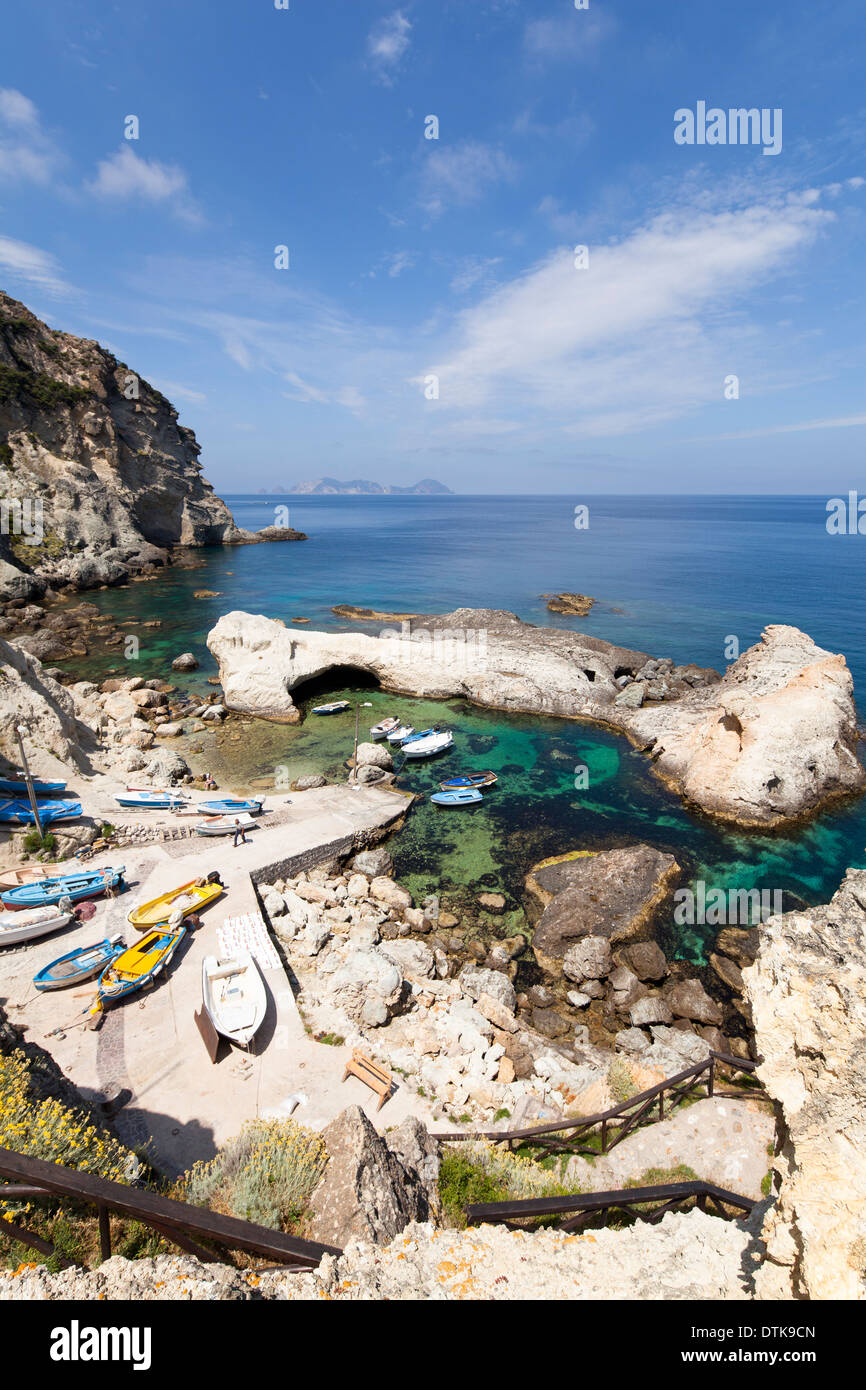 Landscape and coast of the Italian island Ponza Stock Photo - Alamy