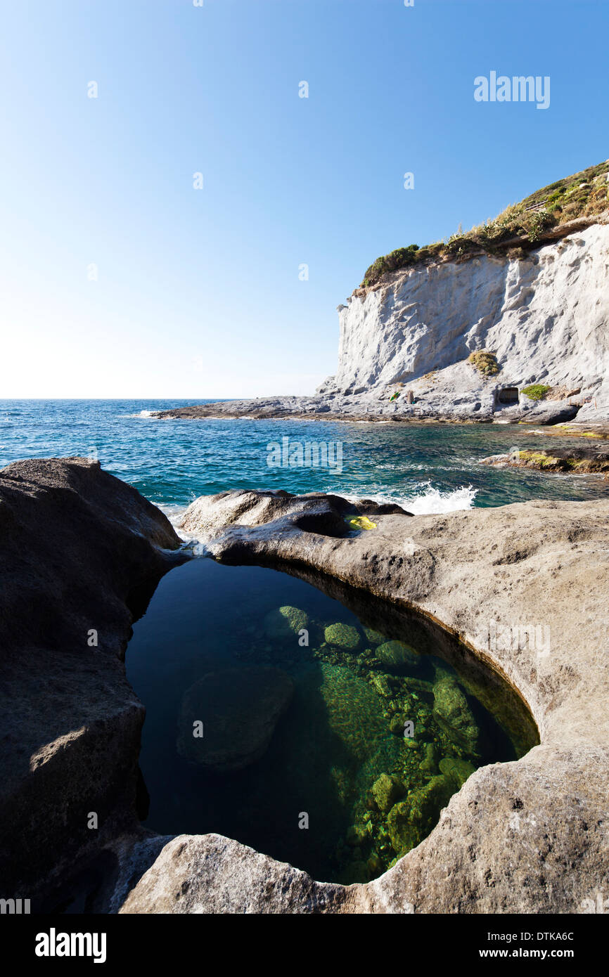 Landscape and coast of the Italian island Ponza Stock Photo - Alamy