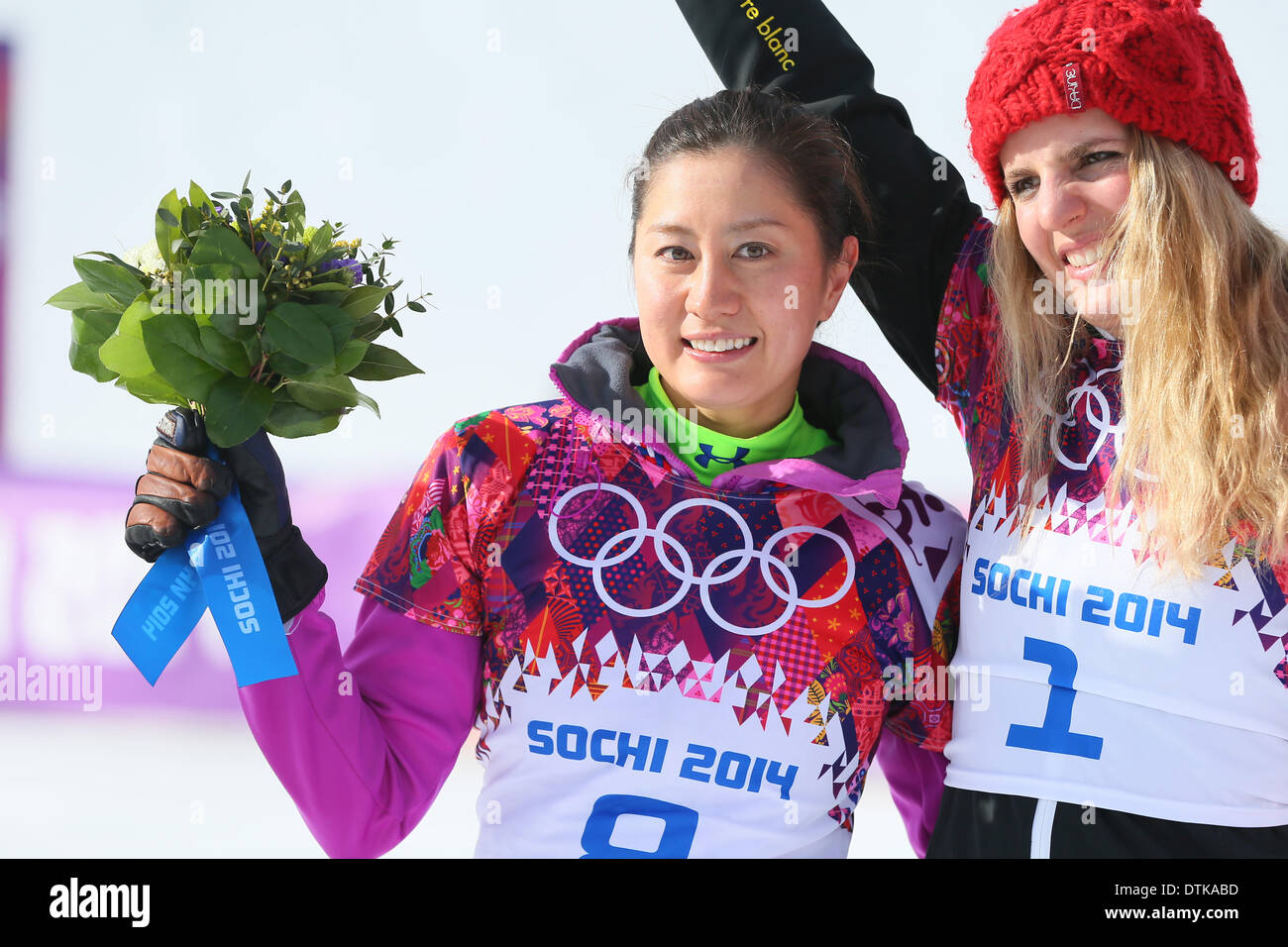 Sochi, Russia. 19th Feb, 2014. (L to R) Tomoka Takeuchi (JPN), Patrizia ...
