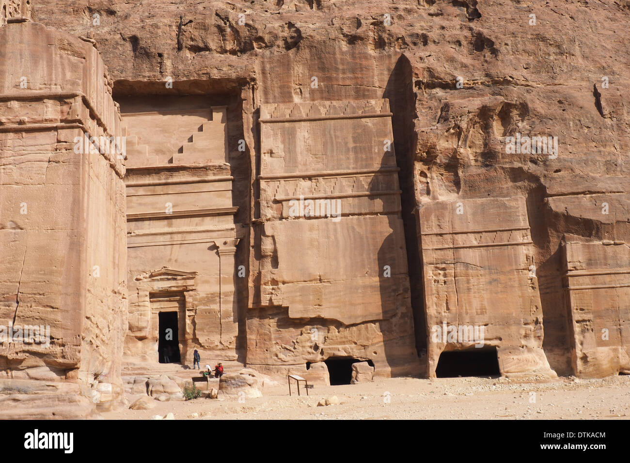 Nabataean tombs of Petra Jordan a UNESCO World Heritage Site Stock ...