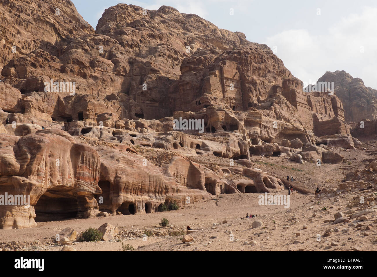 Nabataean tombs of Petra Jordan a UNESCO World Heritage Site Stock ...