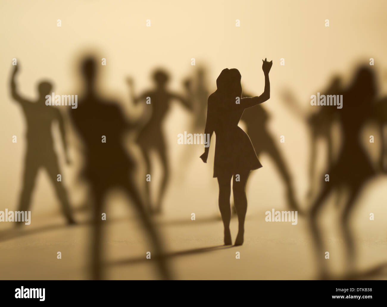 paper people are doing different activities Stock Photo - Alamy