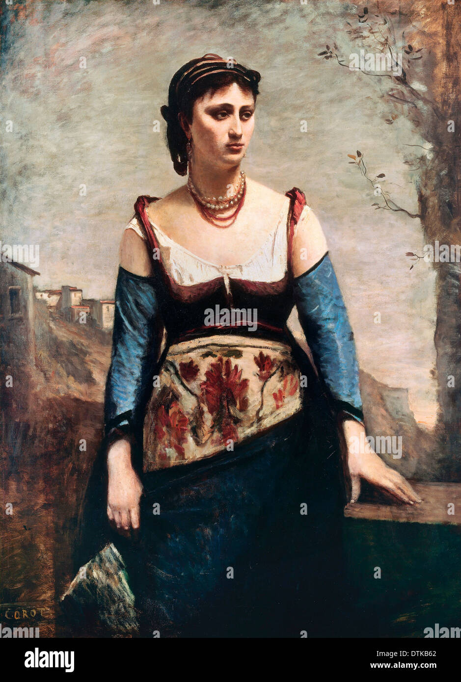 Jean-Baptiste-Camille Corot, Agostina 1866 Oil on canvas. National ...