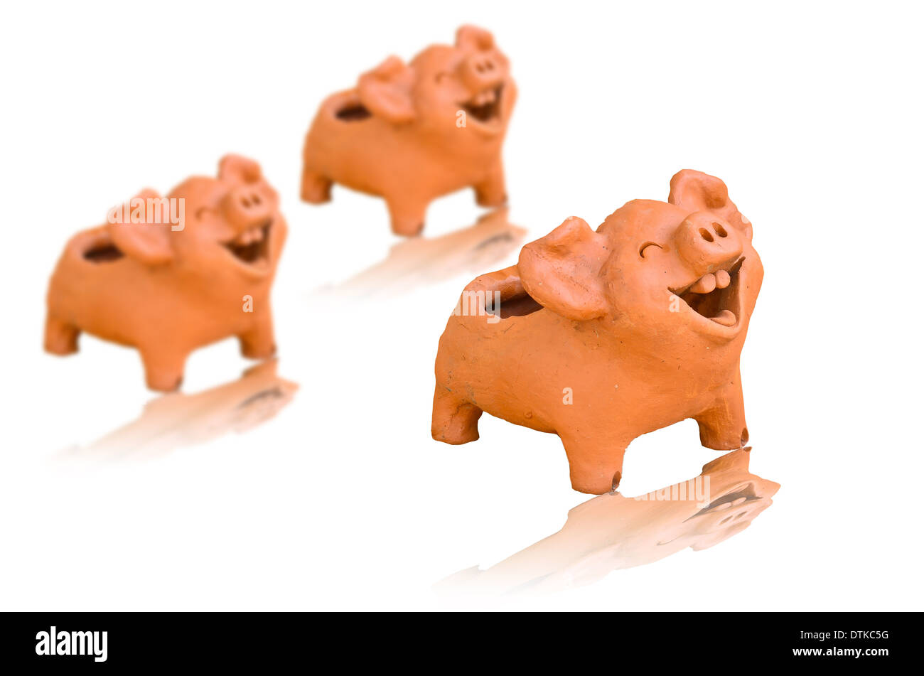 Laughing pig statue Stock Photo - Alamy