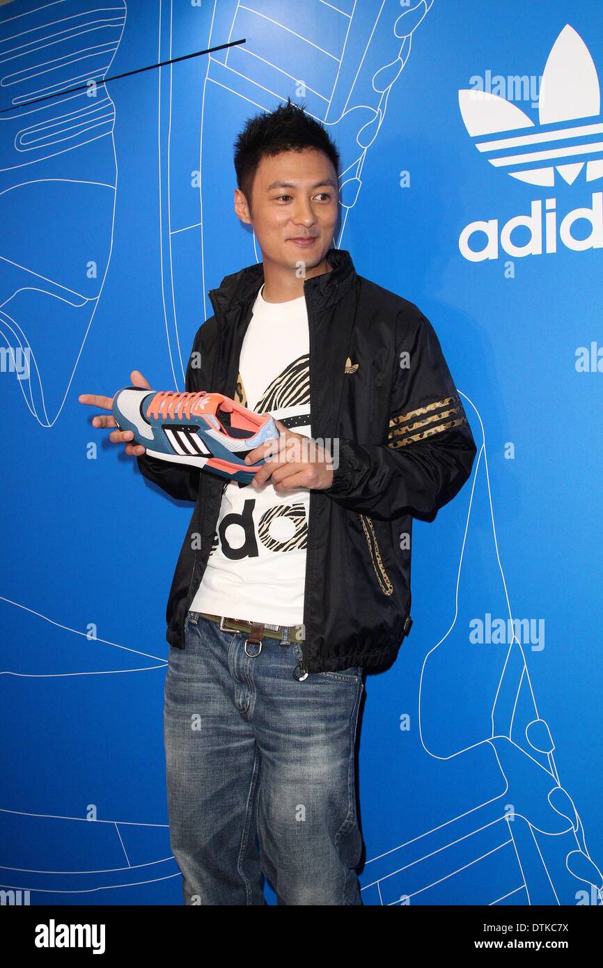 Taipei, China. 18th Feb, 2013. Shawn Yue attends commercial activity in ...