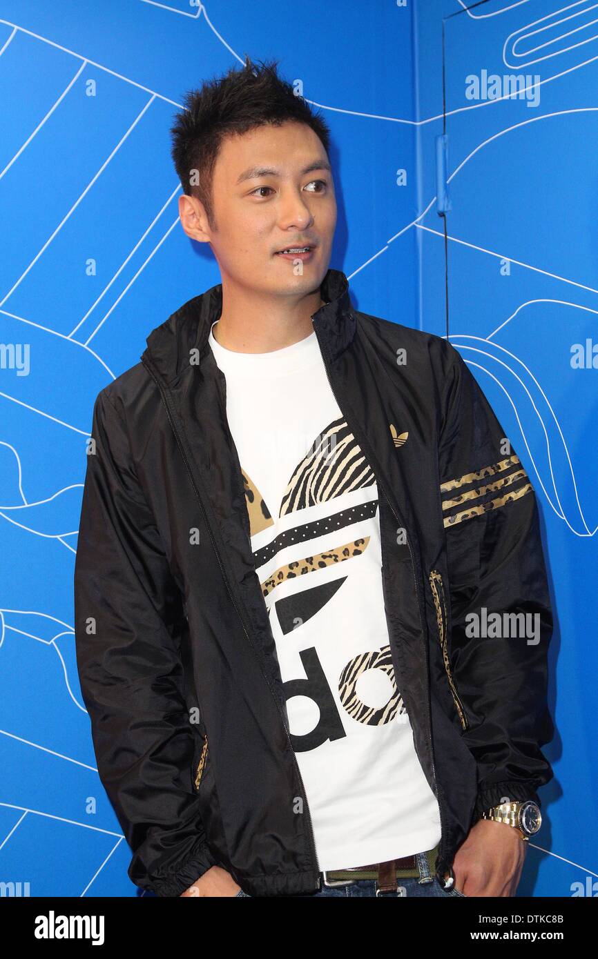 Taipei, China. 18th Feb, 2013. Shawn Yue attends commercial activity in ...
