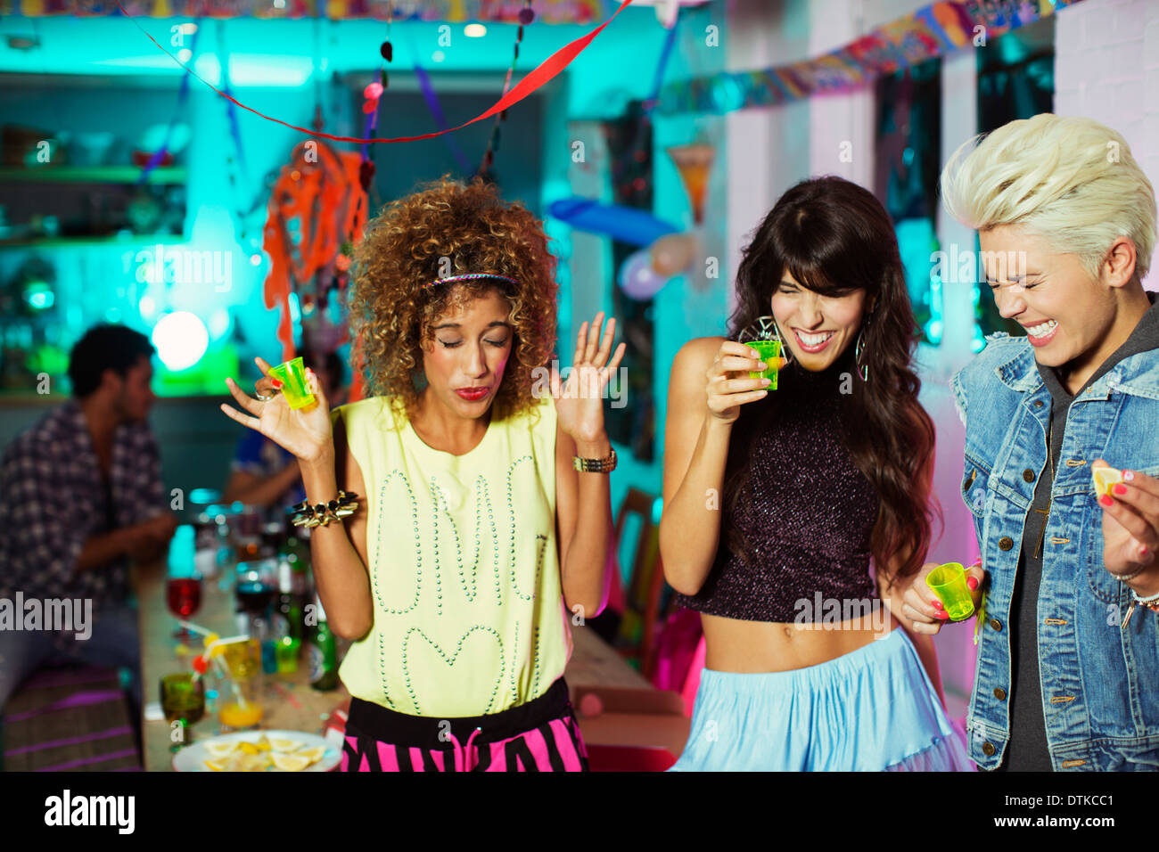 Woman taking glass alcohol hi-res stock photography and images - Alamy