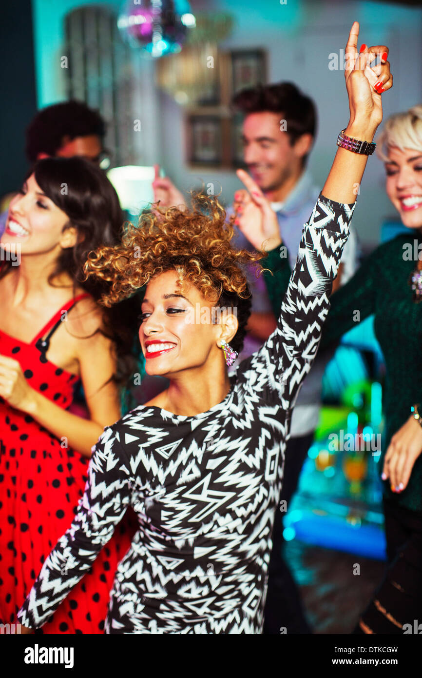 Dancing pointing woman hi-res stock photography and images - Alamy