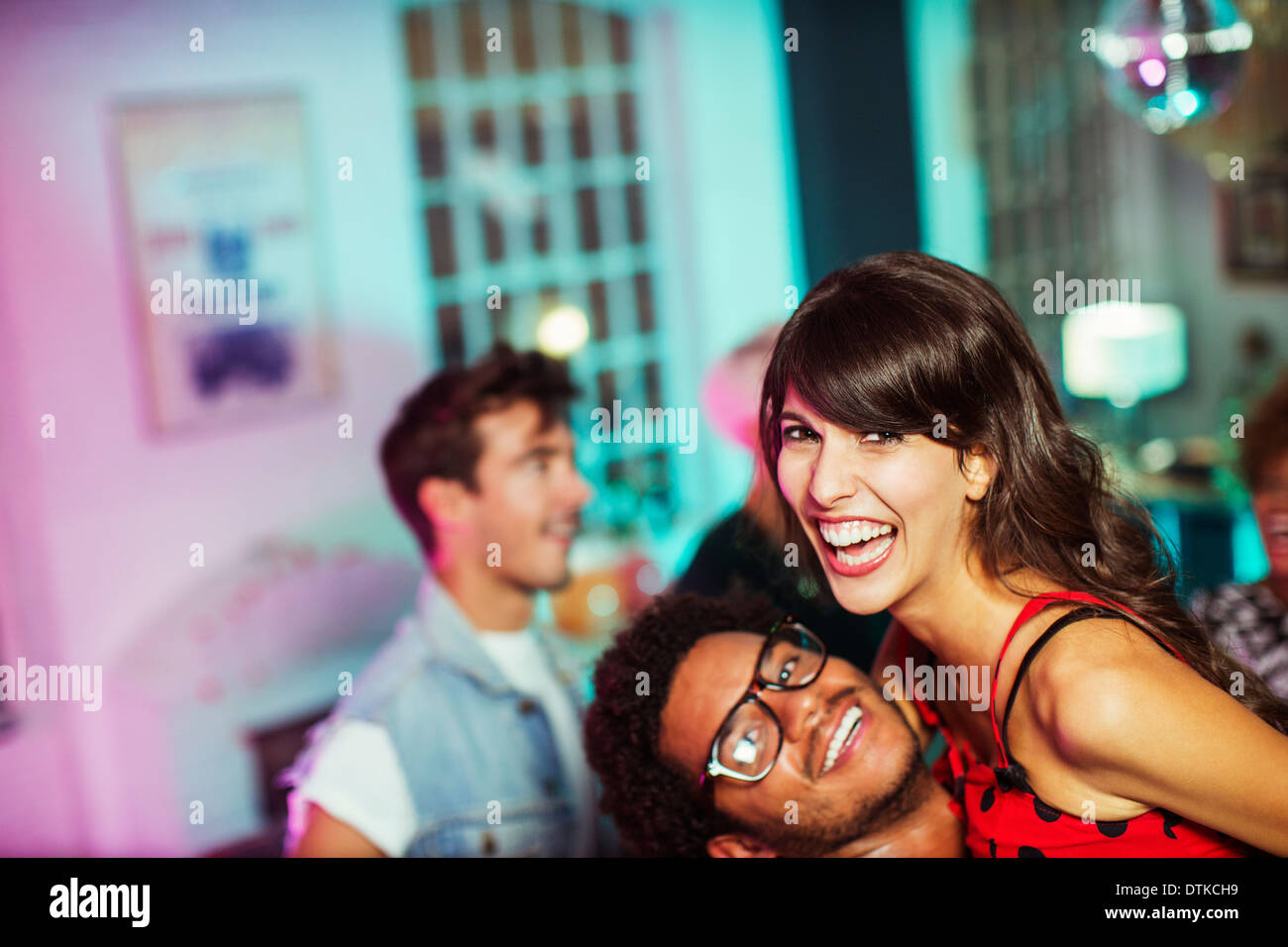 Young couple dancing celebrating together hi-res stock photography and ...