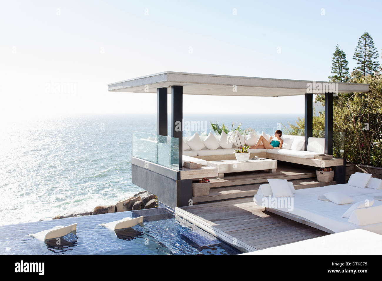 Overlooking people swimming hi-res stock photography and images - Alamy