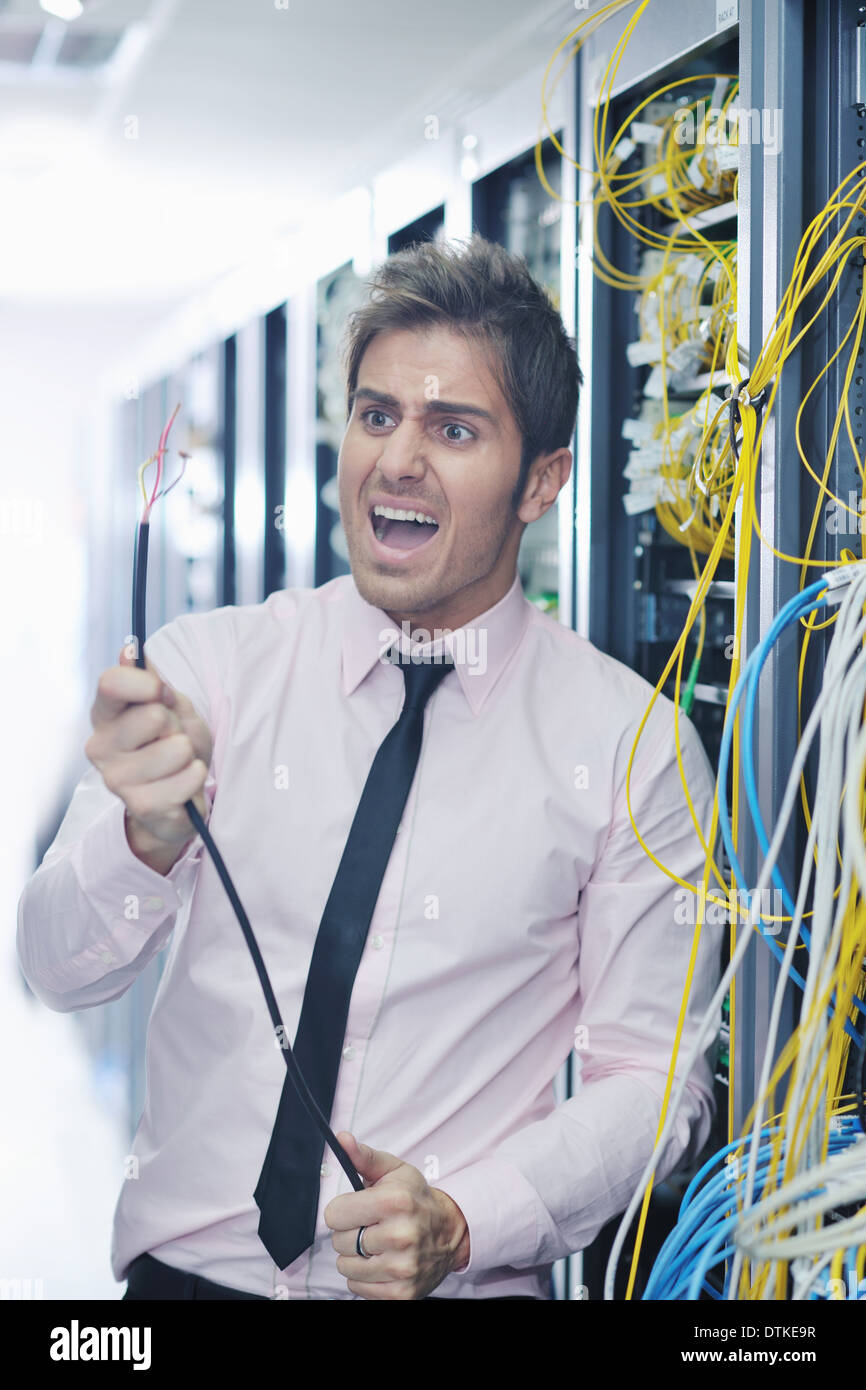 system fail situation in network server room Stock Photo - Alamy